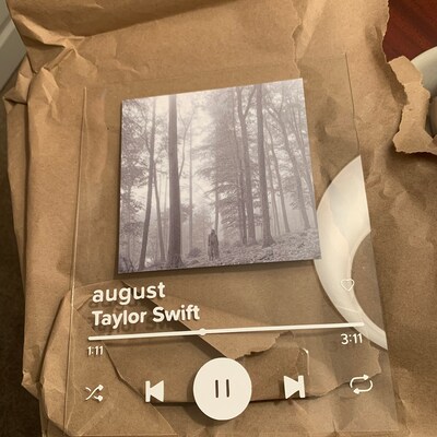 Custom Acrylic Song Album Cover Glass Album Cover Wall Art Custom Music ...