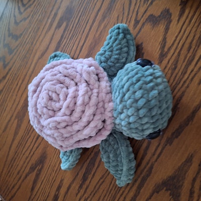 Rose Turtle Crochet Pattern PDF Download, Beginner Friendly Amigurumi ...