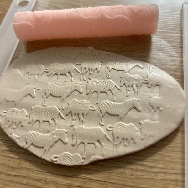 Polymer Clay Texture Roller |MOON EYES| - Floral Pattern | Polymer Clay ...