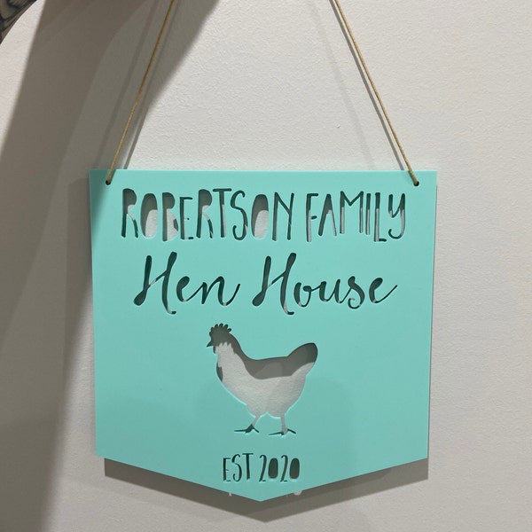 Personalised Hen House Sign-chicken Coop-chook-chook House-wall Hanging ...
