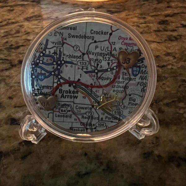 Long Distance Gift, Two Maps in One, Custom Map Gift, Maps in Frame ...