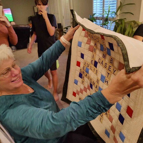 Tula Pink Handmade Patchwork Quilt, Unique Decor. Colorful Bedding ...