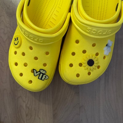 New Popular Yellow Smiley Face Shoe Charms for Your Crocs, Croc ...