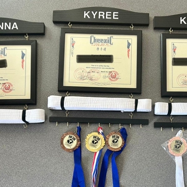 Kung Fu Sash Display - Etsy