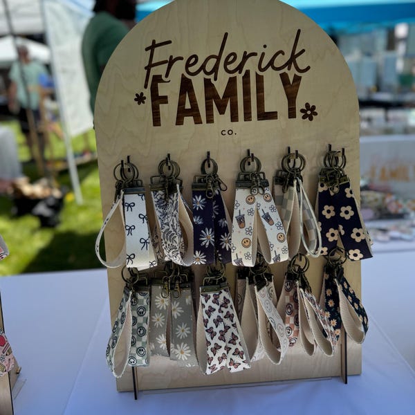 Keychain Hanger Standing Arch Table Top Craft Fair Show Vendor Display ...