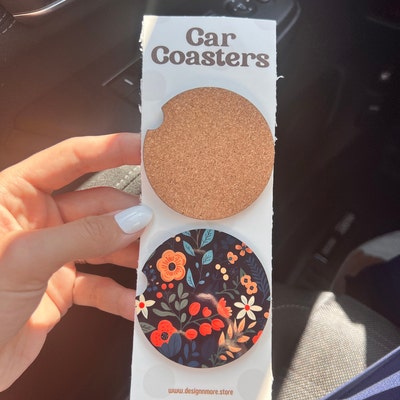 Car Coasters Set of 2 Custom Designed Car Decor Accessories Drinkware ...