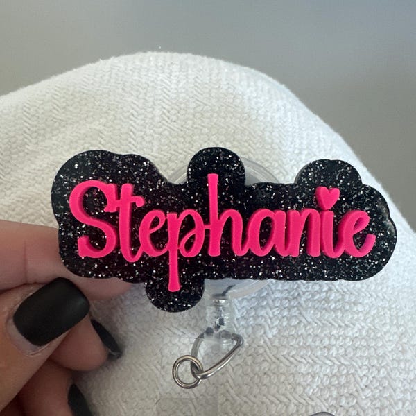 Custom Acrylic Badge Topper, Badge Buddy Topper, ID Holder, Acrylic ...