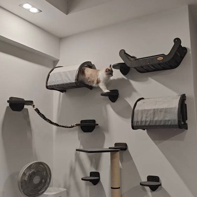 Cat Wall Ladder 3 Round Cat Steps Cat Gift - Etsy