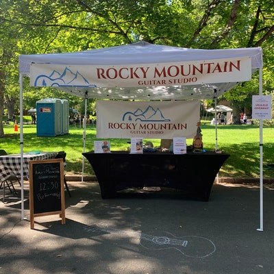 TWO Personalized Tent Banners Front 1x9 and Back 3x8 Signs - Etsy