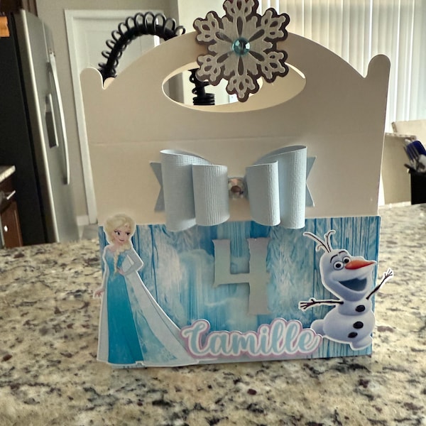 Frozen Party Favor Box, Frozen Birthday Decorations, Frozen Theme Party ...