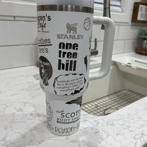 One Tree Hill Stanley Engraved Tumbler 40 Oz | Custom Collage Cup ...