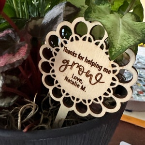 Thank You Retirement Plant Stick Gifts Party Favors, Custom Retirement ...