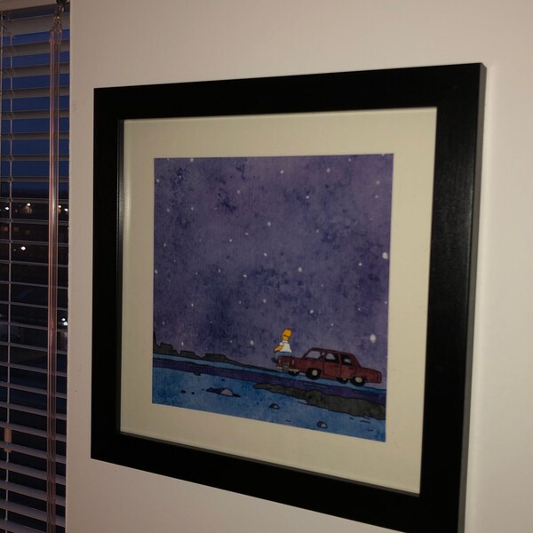 The Simpsons Mother Simpson Watercolour Print, Scenic Simpsons, Homer ...