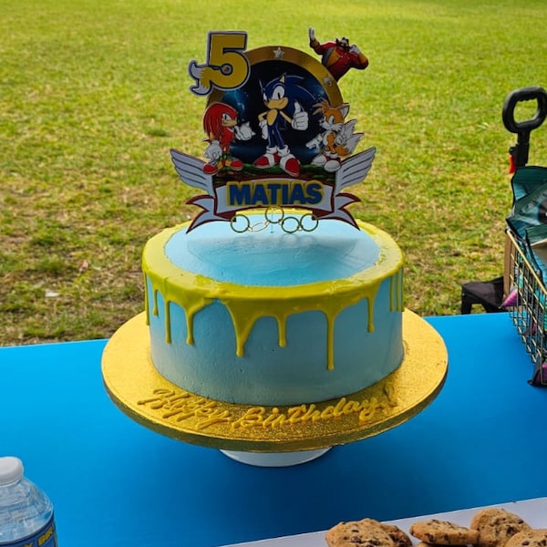 Sonic and Friends Cake Topper - Etsy
