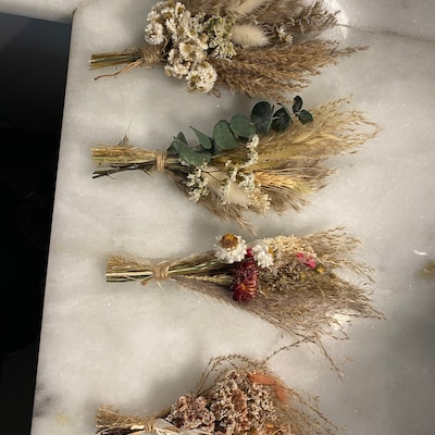 Mini Small Dry Flower Bunches for Table or Napkin Decor, Place Settings ...