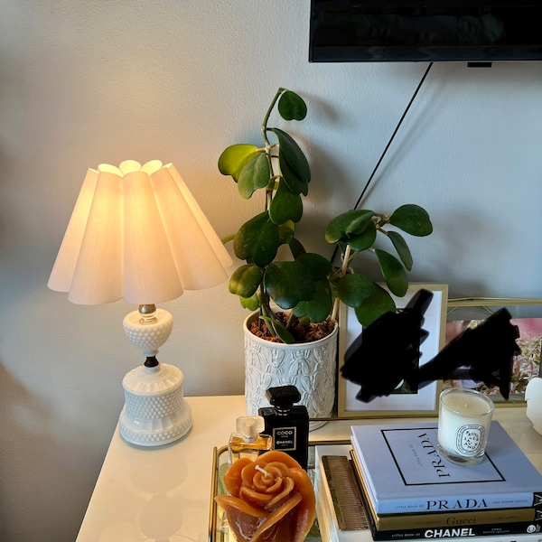 Duzy Handmade White Skirt Shape Table Lamp Shade, Ins High Quality ...