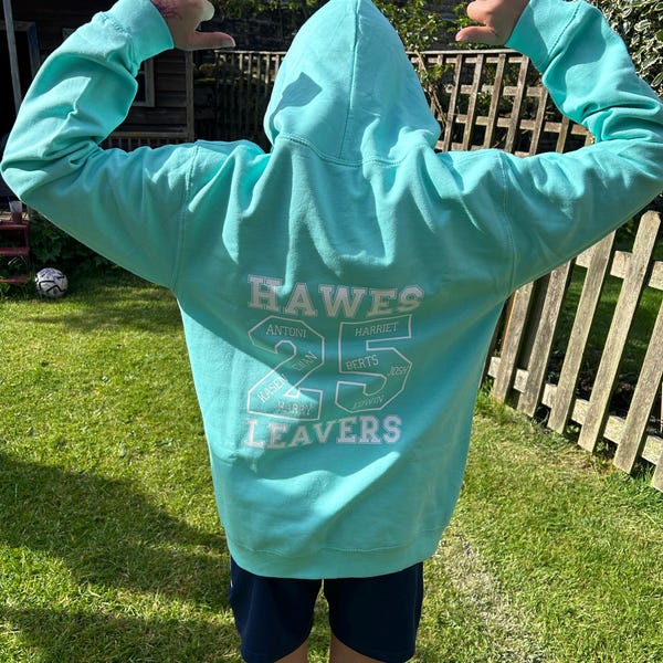 Personalised School Leavers Butterfly Shirt Decal - 2025 Leavers ...