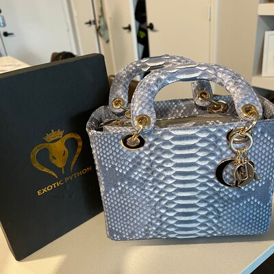 Snakeskin Purse Python Crossbody Bag Python Purse Multicolor Purse ...