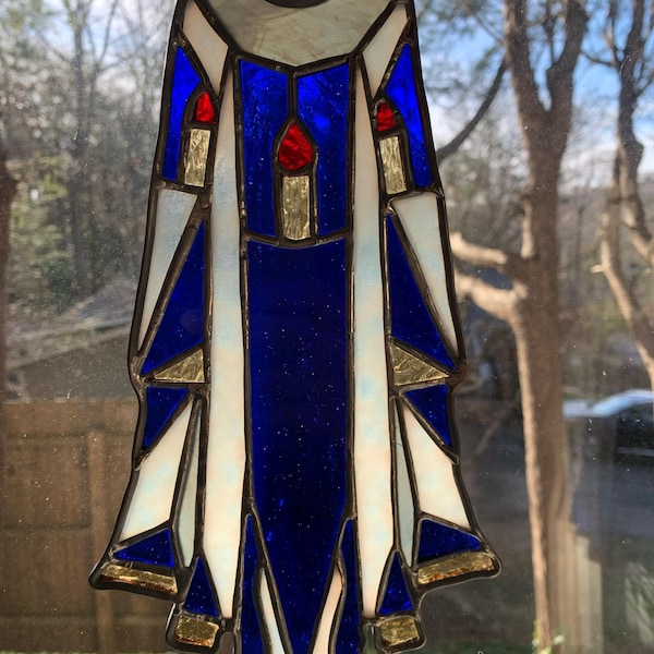 Stained Glass Gengar Inspired Suncatcher - Etsy