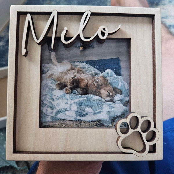 Personalized Dog Frame Dog Memorial Gift Custom Dog Picture Frame Pet ...