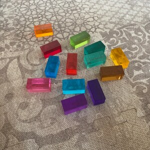 24 Pcs Wooden Rainbow Filter Blocks Sensory Toys Toddler - Etsy