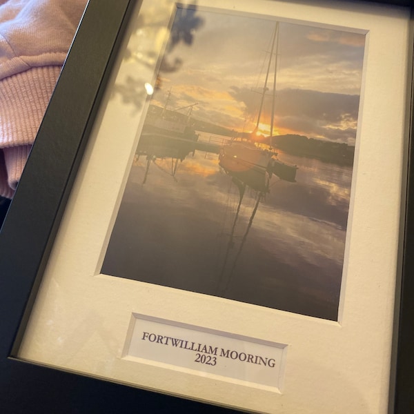 Personalised Photo Frame With Caption: Modern Bespoke Gift - Etsy