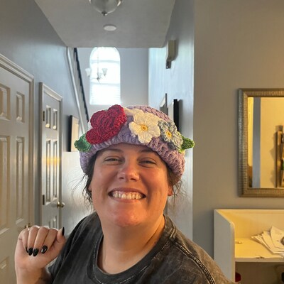 Strawberry Shortcake and Friends Inspired, ANGEL CAKE Crochet Adult Bucket Hat, Rave Hat - Etsy