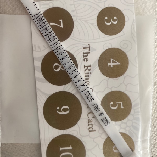 Ring Sizing Kit | Plastic Belt Ring Sizer (size 1 to Size 17) Size for ...