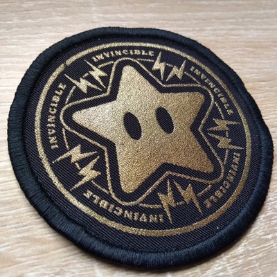 Invincible Mario Iron on Patch Embroidery Sew on Badge Gift - Etsy