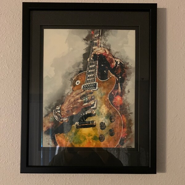 Slasher Red, Electric Guitar Wall Art, Painting 24x36 - Etsy