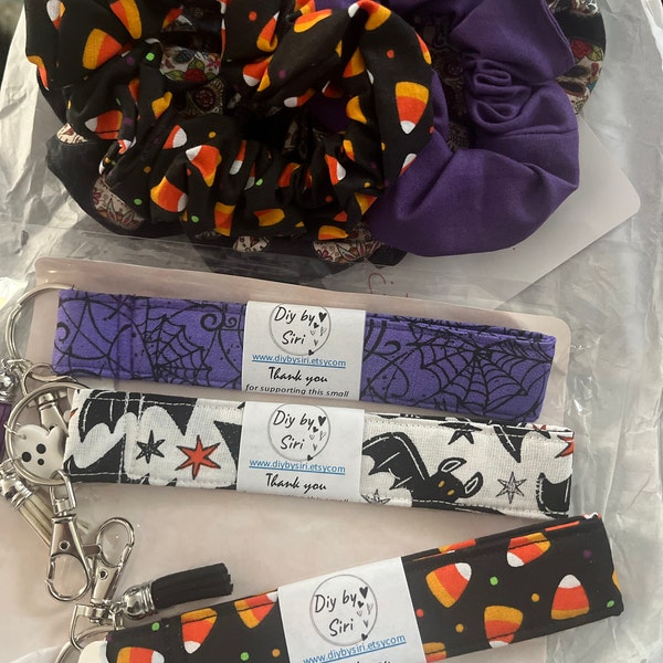 Halloween Wristlet Keychain Tassels Lobster Claw Clipper Spooky ...