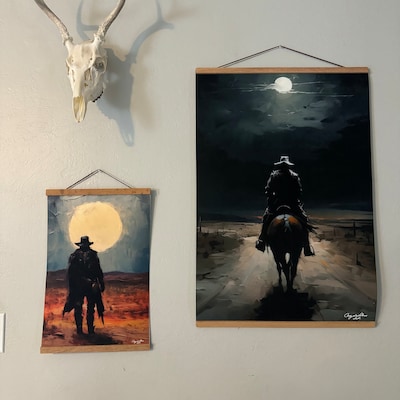 The Lone Ranger VII. Original Oil Artwork. Digital Download. Cowboy ...