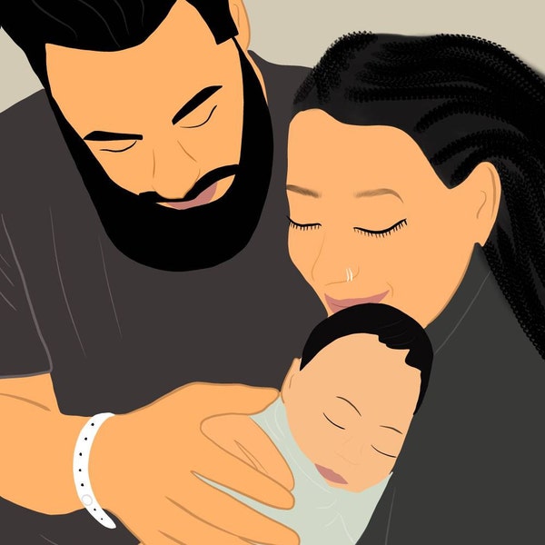 Custom Dad Portrait - Personalized Father's Day Gift - Unforgettable ...