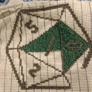 Dungeons and Dragons Cross Stitch Pattern D20 Cross Stitch - Etsy UK