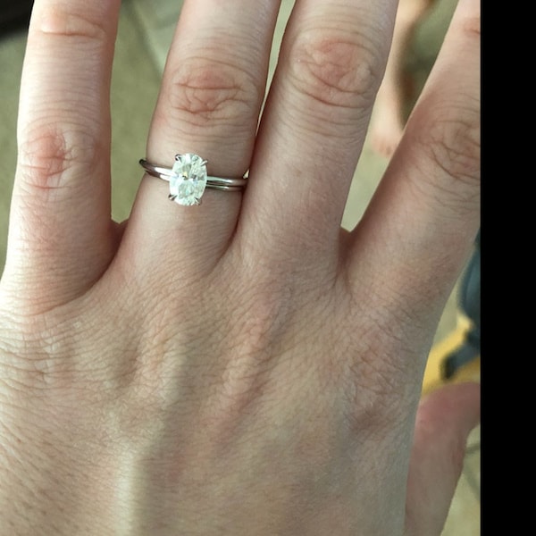 Thin White Gold Band~10k Ring~petite Gold Band~super Skinny Minnie~1mm ...