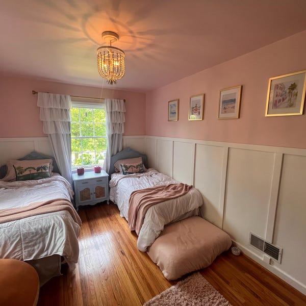 Pastel Pink Preppy Paris Watercolor Print Set of 6 Eiffel Tower Instant ...