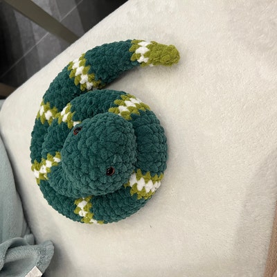 Snake Plush Crochet Pattern No Sew Do It Yourself Amigurumi Tutorial ...