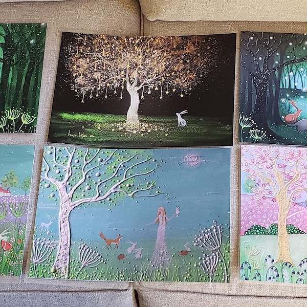 The Fox and the May Tree, Fox Print, Tree Print, Mystical Art, A4 Print ...