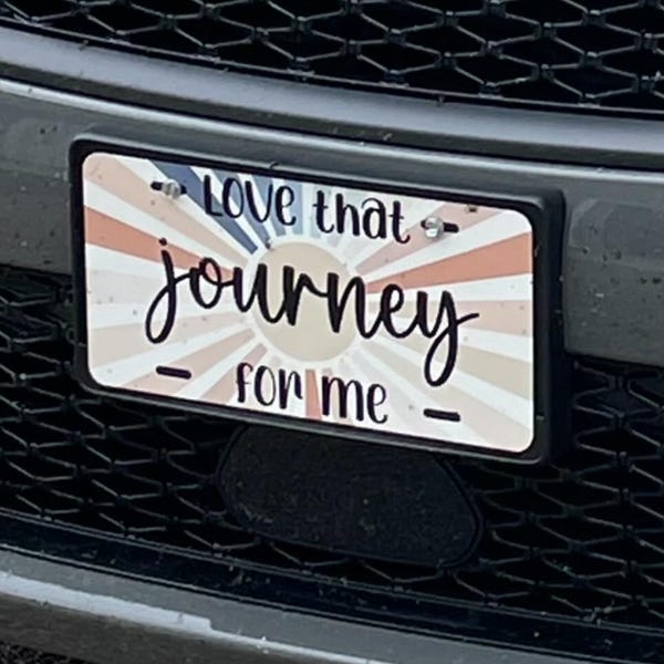 Retro License Plate, Funny License Plate, Trendy Front License Plate ...