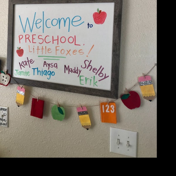 Back to School Banner // Classroom Decor // First Day of School // Back ...