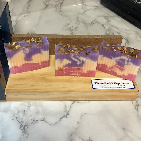 Uncle Andy's Soap Cutter - Wavy Blade (crinkle Cut) Soap Loaf Cutter ...