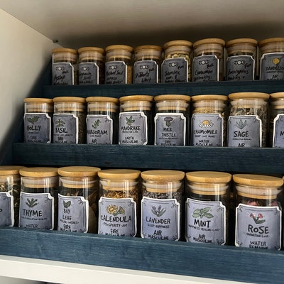 Witchy Apothecary Jar Labels, Sticker Pack, Labels, Kitchen Labels ...