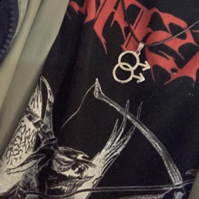 Double Mars Symbol Male Arrow Gay Pride 1 Stainless Steel Medallion ...