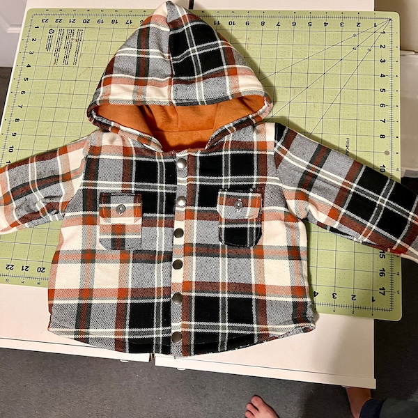Kid's Shirt Jacket PDF Sewing Pattern | Kid's Shacket Pattern - Etsy