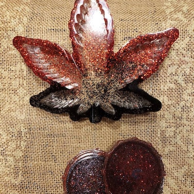 Marijuana Leaf Ashtray Mold-weed Leaf Ashtray Resin Mold-maple Leaf Cigar Holder Silicone Mold ...