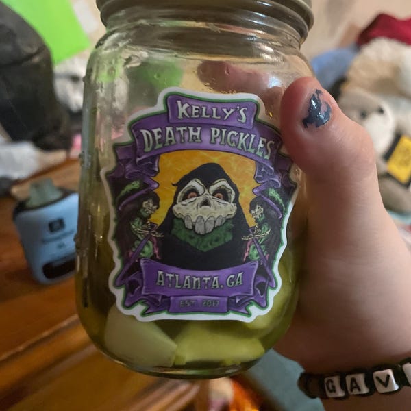 Kelly's Death Pickles Logo on Canvas - Etsy