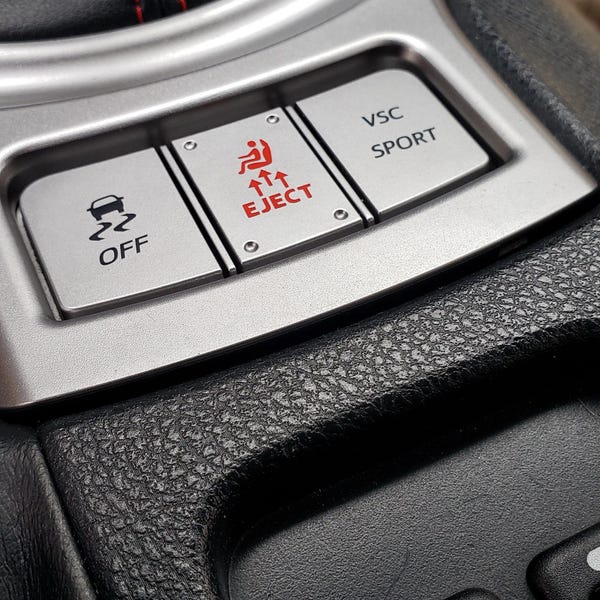 Eject Blank Button Decal Sticker for Scion FRS, Subaru BRZ, Toyota 86 ...