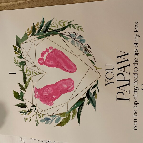 Love Handprint and Footprint Art, Newborn Print, Infants Daycare ...