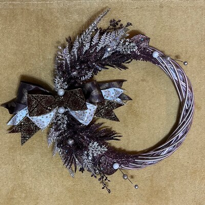 French Damask Wire Edged Wired Edge Ribbon, 1.5 Wide 15 Colours Wedding ...