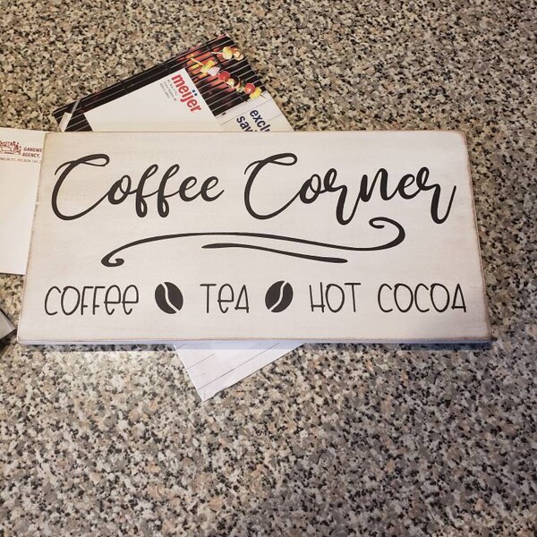 Coffee Corner Sign, Coffee Décor, Coffee Sign, Coffee Station Décor ...